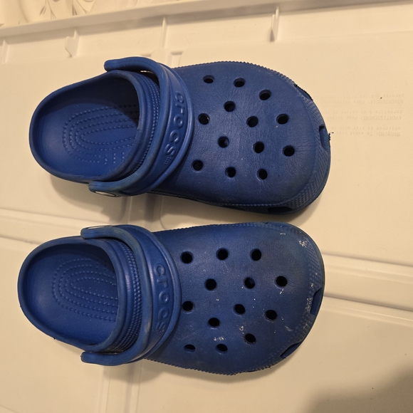 CROCS | Shoes | Crocs Blue Sandals With Signature Ventilation | Poshmark